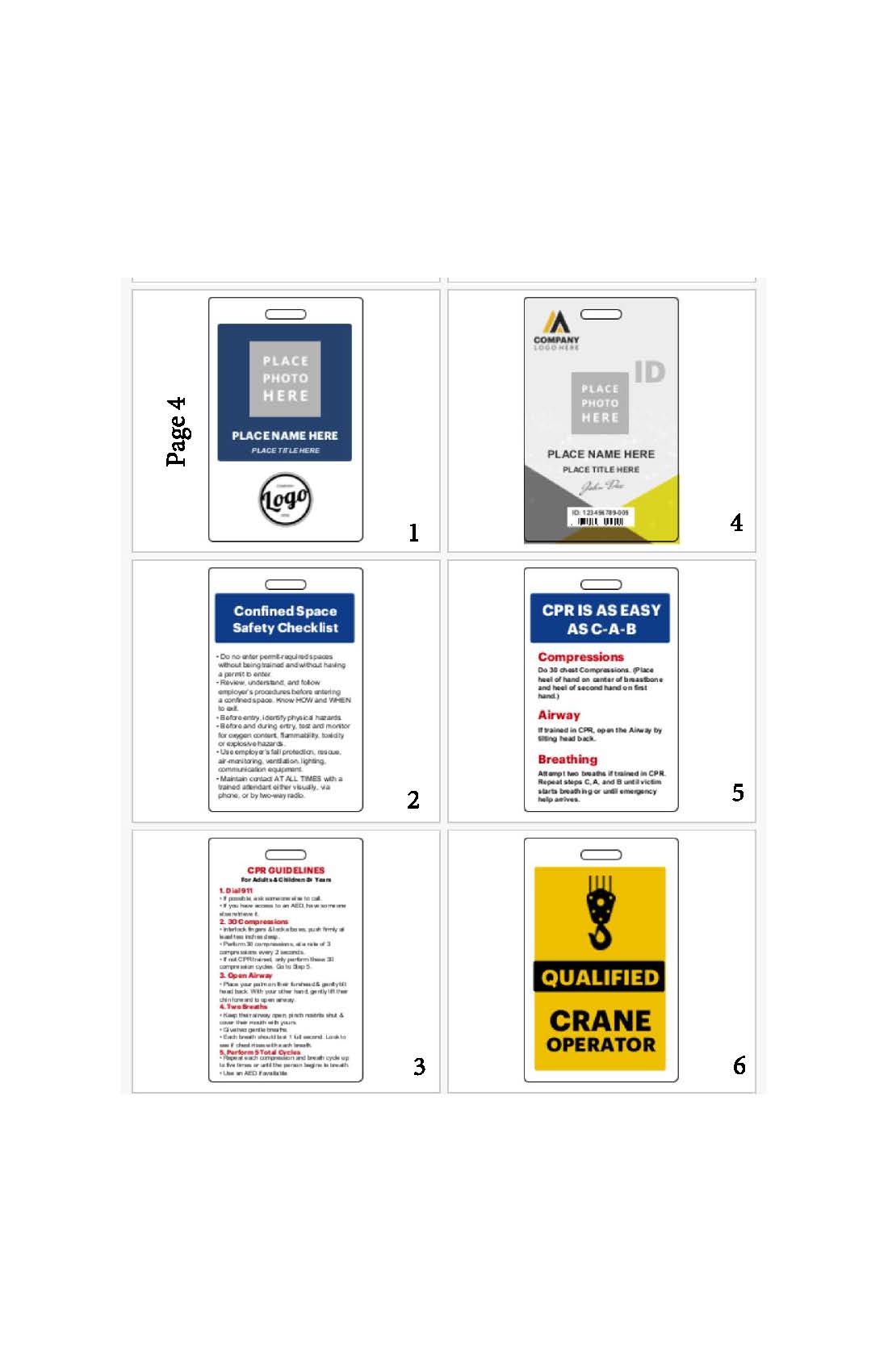 Employment Identification Cards & Badges – The Phoenix Store Online ...