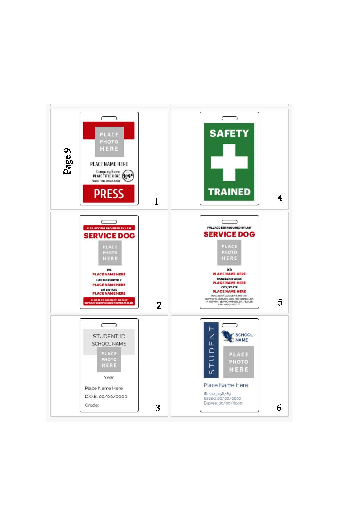 Employment Identification Cards & Badges – The Phoenix Store Online ...
